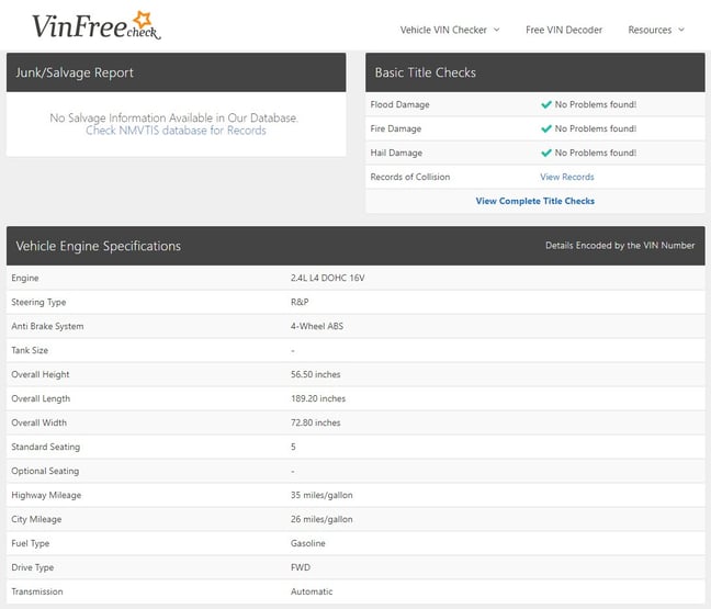 VIN Decoder, VIN Check & Vehicle History Reports: How Do They Differ? | DataOne Software